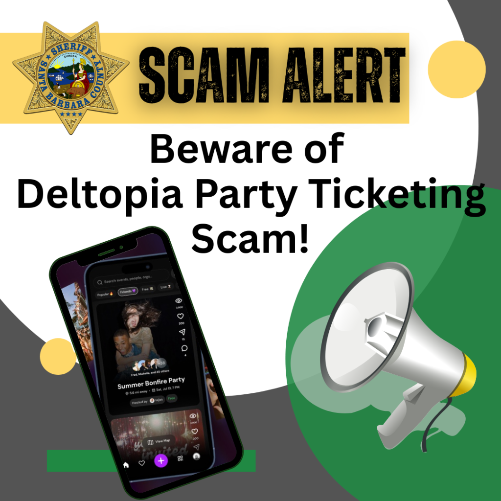 Beware of Deltopia Party Ticketing Scam – Santa Barbara County Sheriff ...